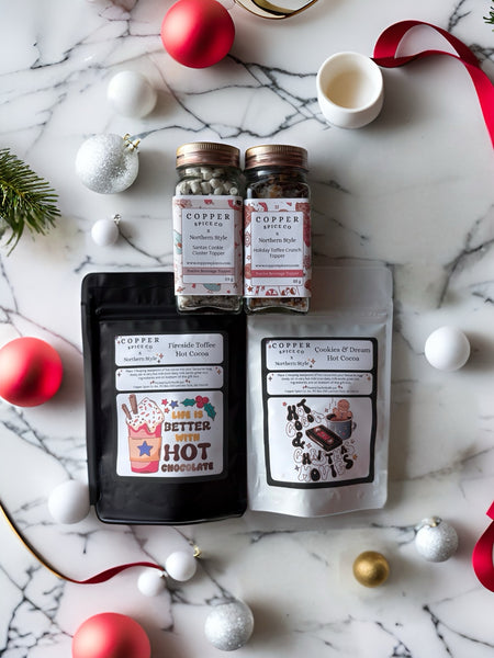 Northern Style Festive Hot Cocoa & Topper Holiday Gift Duo - Fireside ...