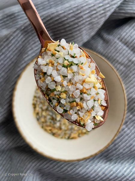 Garlic Sea Salt Grind (with Grinder Lid) | Copper Spice Co