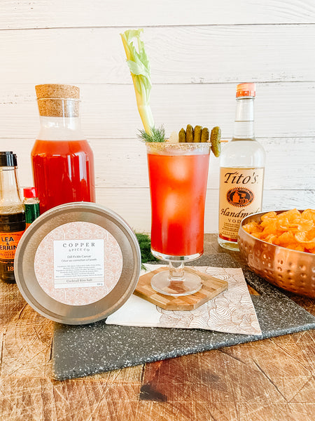 Caesar Cocktail Rim Salt - Dill Pickle Caesar | Copper Spice Co